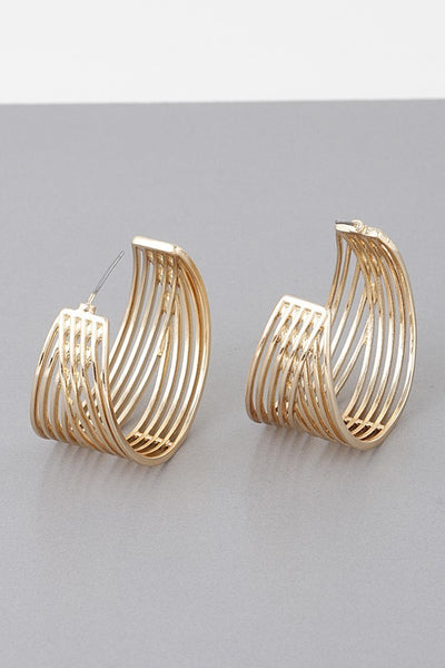 Inell Hoop Earrings | Gold | Sole Valley