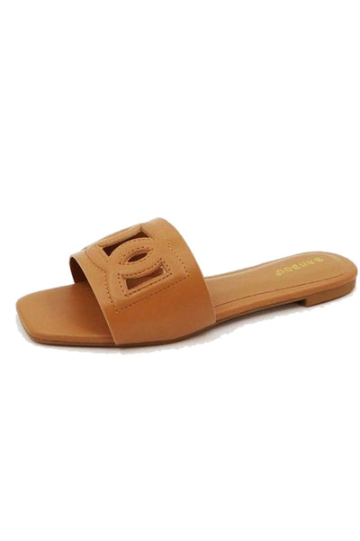 Tricia Push In Sandals | Tan | Sole Valley