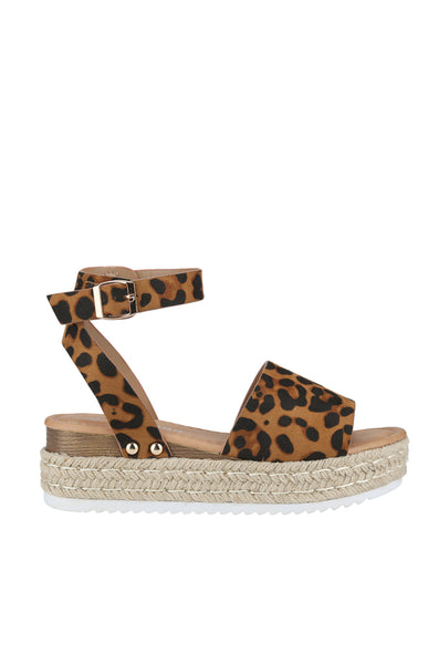 Still Summer Platform Ankle Strap Sandals | Leopard | Sole Valley