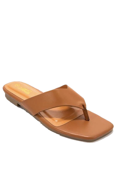 Weekend Trip Push In Sandals | Tan | Sole Valley